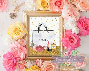 Chanel shopping bag | Etsy