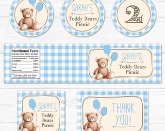 Teddy bear labels | Etsy