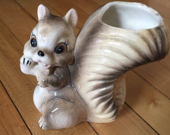 Squirrel planter | Etsy