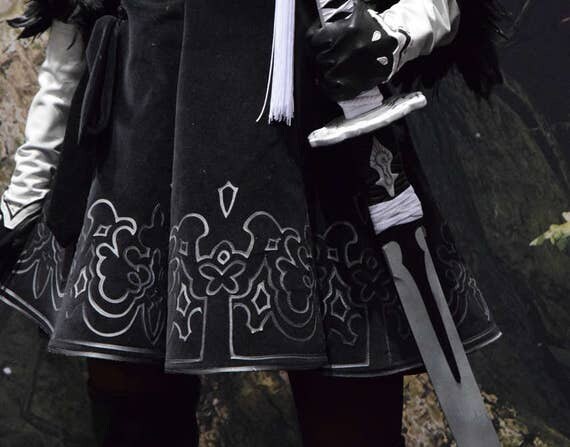 Where do people get the (HD) art for 2B's skirt? : r/nier