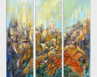 Drieluik schilderij | Etsy