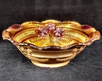 Goofus glass bowl | Etsy