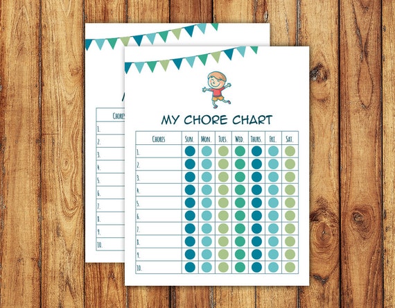 Printable Boy Chore Chart