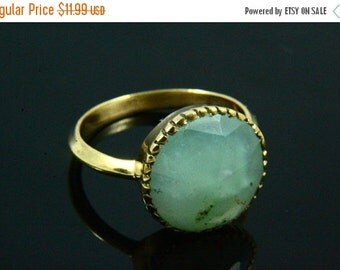 Chrysoprase ring | Etsy