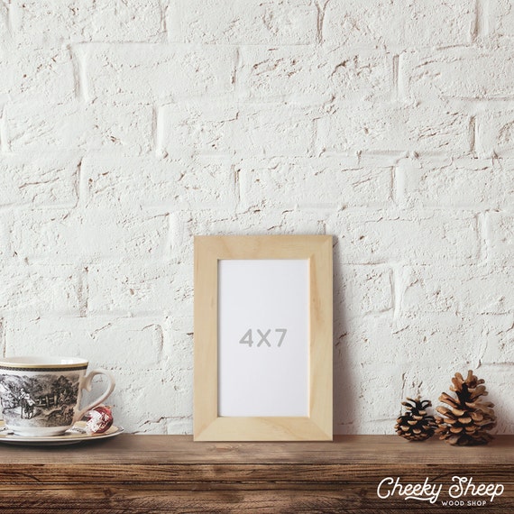 4x7 Picture Frame Wood frame Wedding Table Display Art