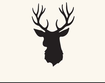 Deer head stencil | Etsy