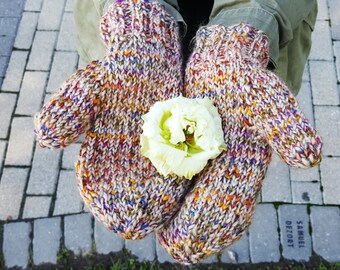 Rainbow mittens | Etsy