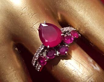 Ruby ring | Etsy