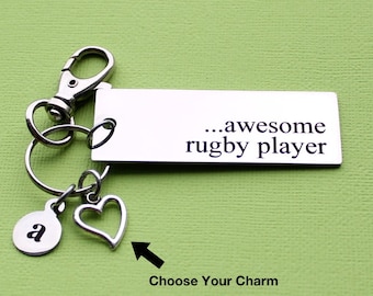 Rugby keychain | Etsy