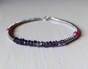 Red ruby bracelet | Etsy