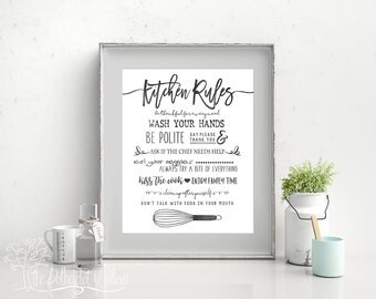 Kitchen rules | Etsy
