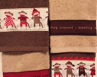 Monkey towel | Etsy