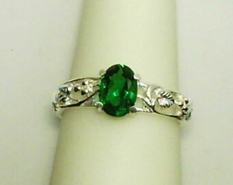 Green topaz ring | Etsy