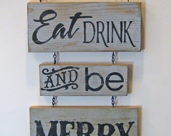 Eat drink sign | Etsy