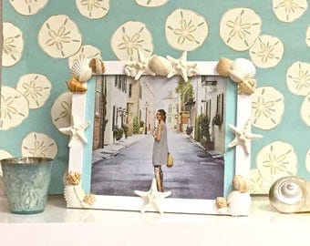 Seashell photo frame | Etsy