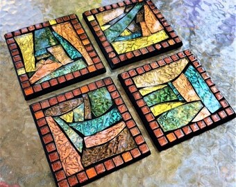 Bronze mosaic tiles | Etsy