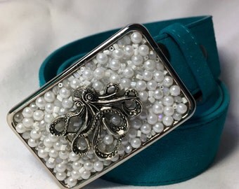 Octopus belt buckle | Etsy
