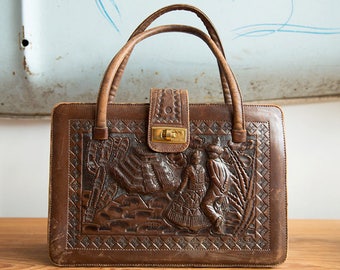 Mexican leather bag | Etsy