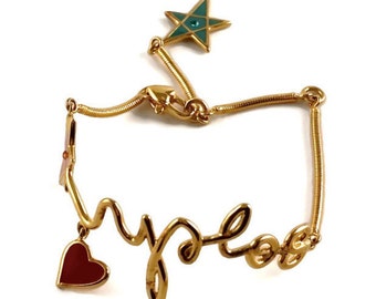 Ysl logo earrings | Etsy