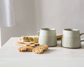 White ceramic mug | Etsy