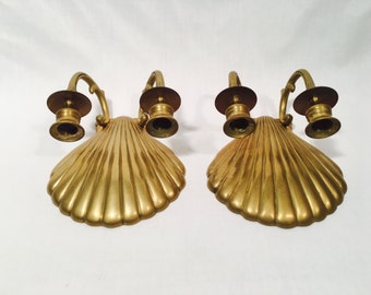 Seashell wall sconce | Etsy