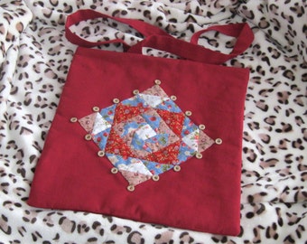 PDF Patchwork Tote Bag PATTERN Mini Charm friendly Sophie