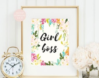 Cute Office Decor Pink Office Decor Work Quote by PrintsbyPhetssy