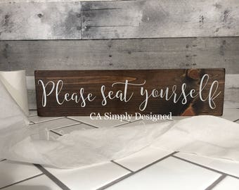 Please seat yourself | Etsy