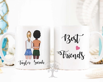 Personalized Best friend mug Dear BFF mug Thank you Gift