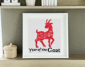 Goat cross stitch | Etsy