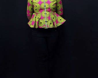 African print peplum | Etsy