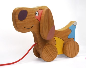 Animal pull toy | Etsy