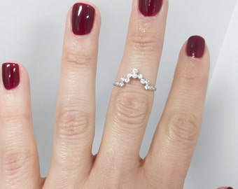 V shaped ring | Etsy