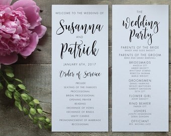 Wedding programs | Etsy