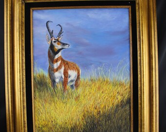Antelope painting | Etsy