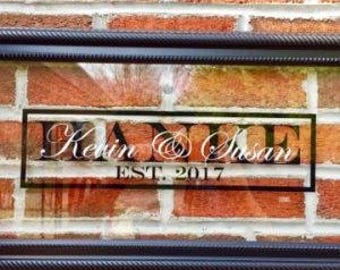 Custom 2D Family Name Signs