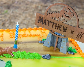 Dinosaur cake topper | Etsy