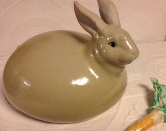 Large ceramic rabbit | Etsy