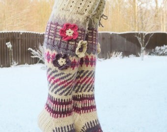 Hand knit socks | Etsy