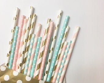 Light pink straw | Etsy