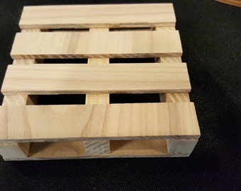 Mini pallet coaster | Etsy