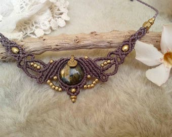 Macrame necklace | Etsy