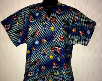 Nintendo scrubs | Etsy