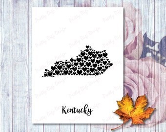 Kentucky state shape | Etsy