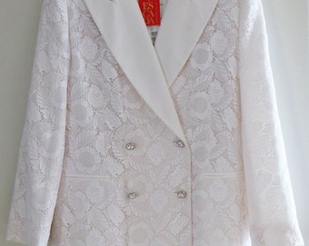 White eyelet jacket | Etsy