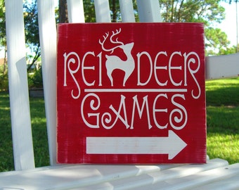 Reindeer sign | Etsy