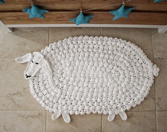 Crochet animal rug | Etsy