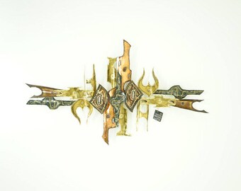 Brass wall art | Etsy