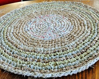 Round rag rug | Etsy