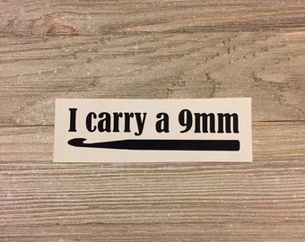 Crochet hook decal | Etsy